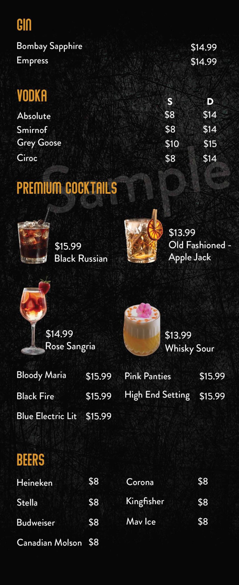 Menu – The Indian Lounge